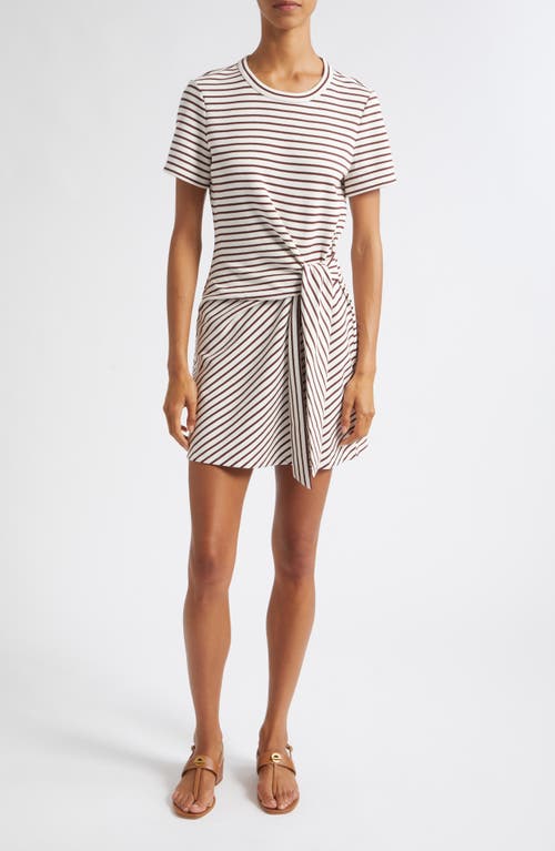 VERONICA BEARD Veronica Beard Elvaris Stripe Short Sleeve Mini Dress